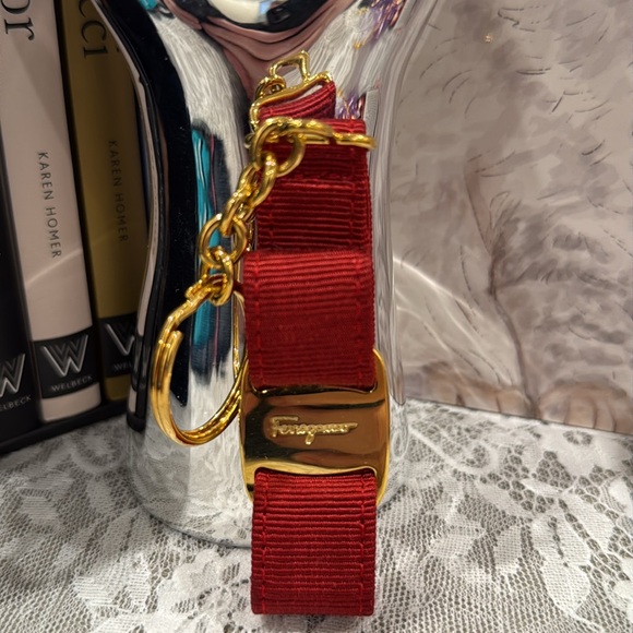 Salvatore Ferragamo | Accessories | Salvatore Ferragamo Red Gold Vara ...